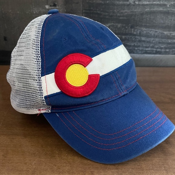 Accessories | State Of Colorado Flag Hat Low Rise Snapback Trucker Mesh ...